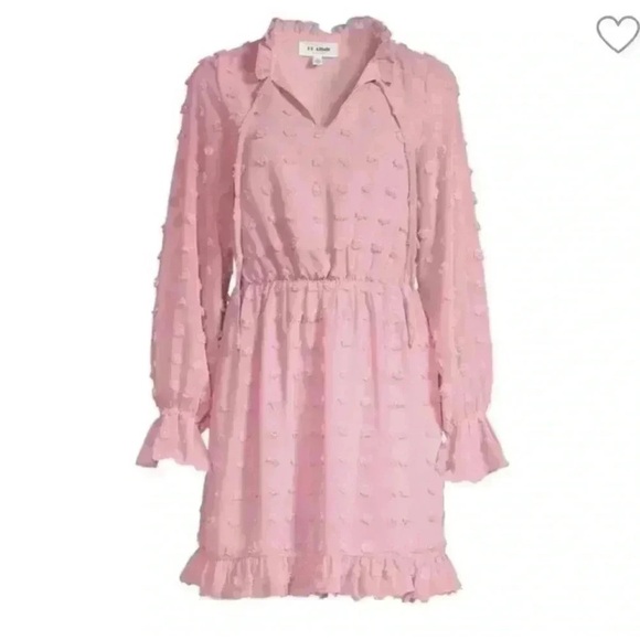 HL Affair | Dresses | Hl Affair Ruffletrim Textures Mini Dress Pink ...